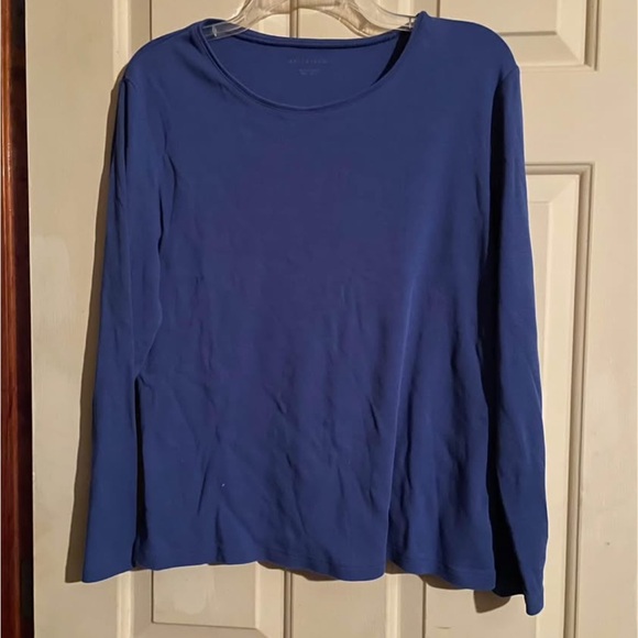 Appleseed's | Tops | Appleseeds Classic Blue Long Sleeve Tee | Poshmark